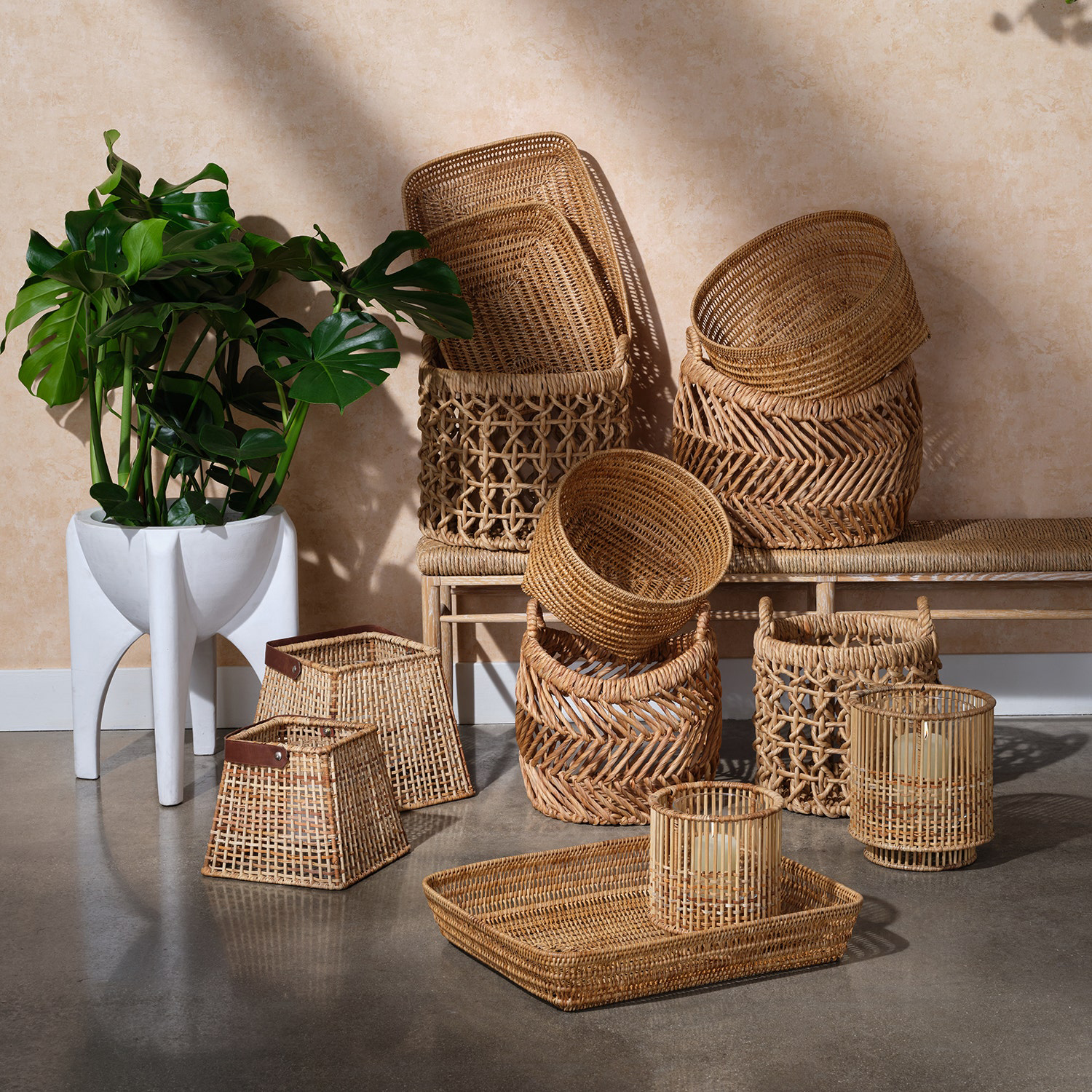 Hamper & Basket by Pigeon & Poodle - Pigeon & Poodle - Brand | Fine Linens