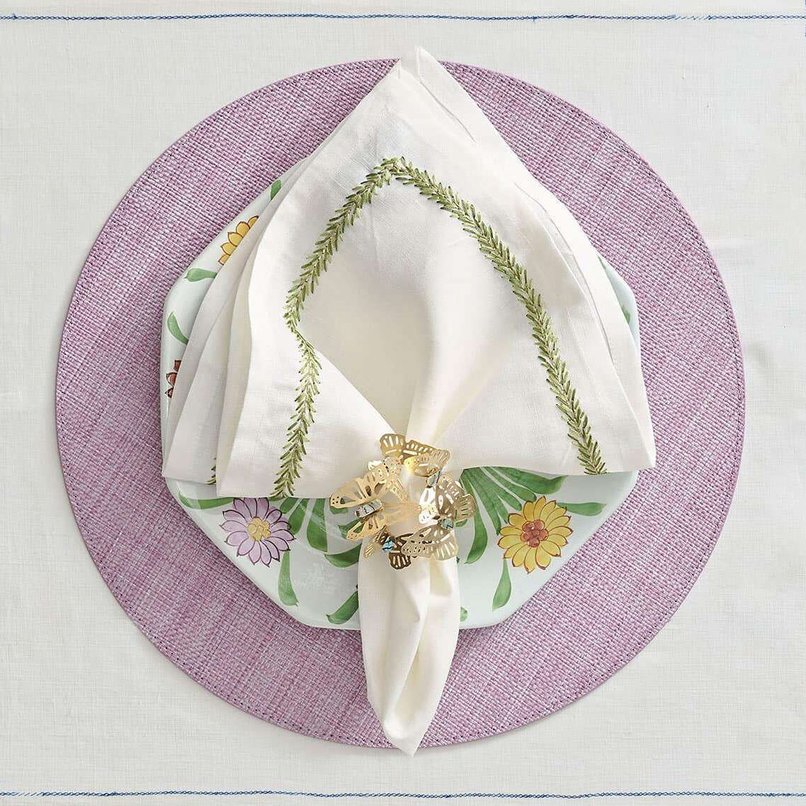 Butterfly Garden Napkin Ring by Kim Seybert | Fine Linens