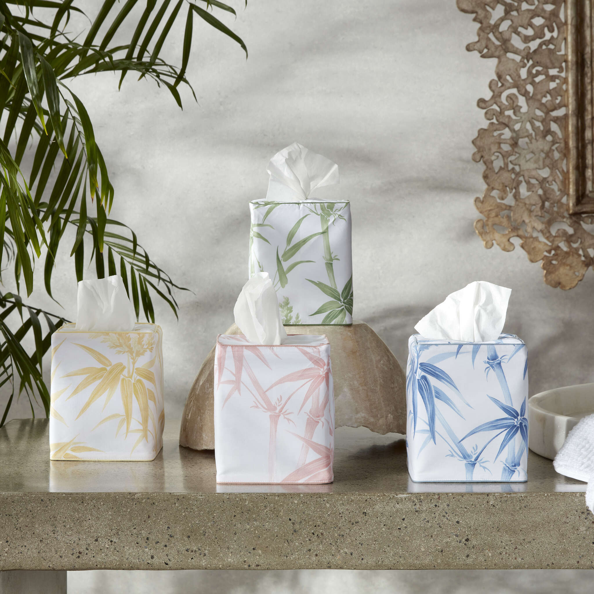 Dominique Tissue Box Cover by Matouk | Fine Linens
