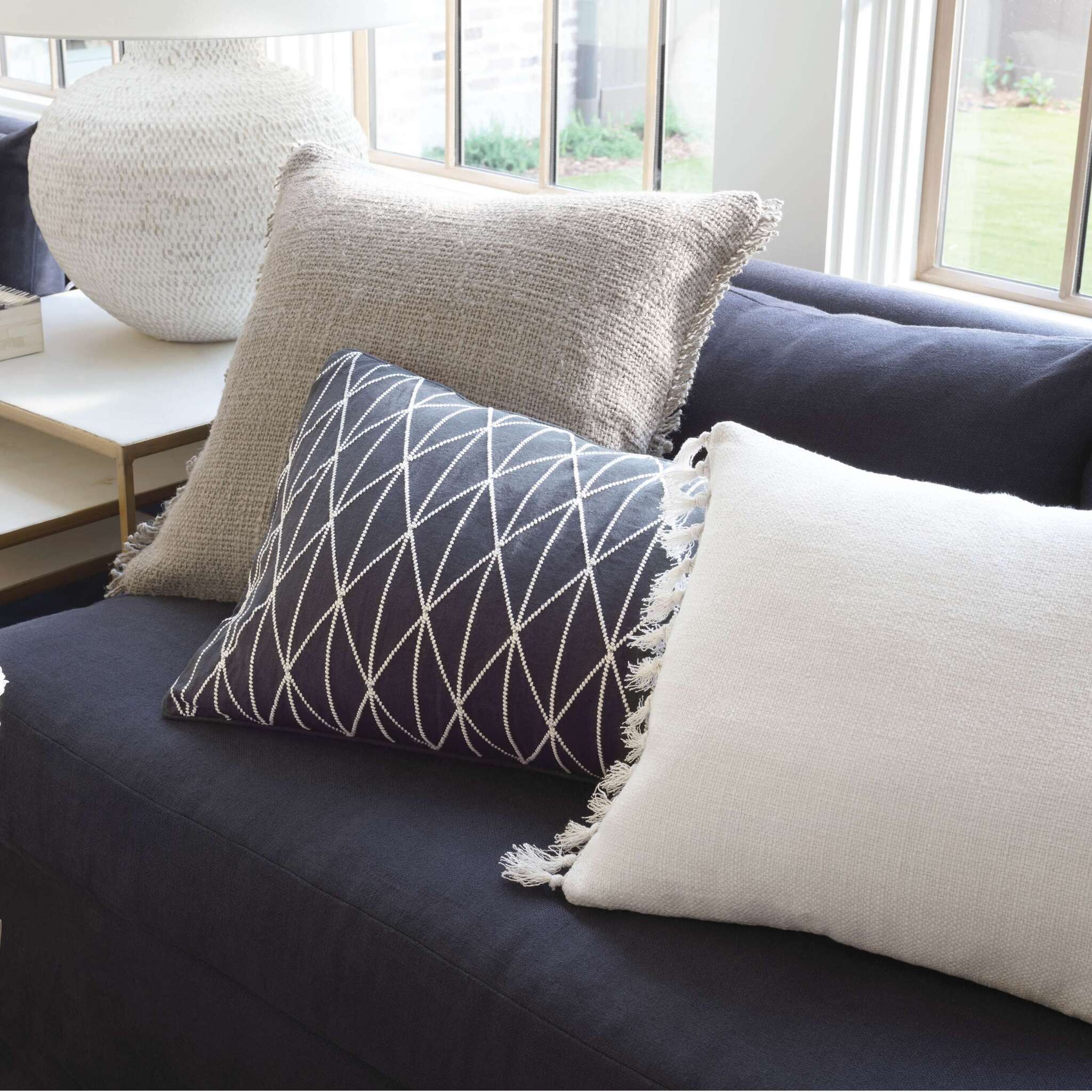 Evelyn Linen Decorative Pillow by Pine Cone Hill | Fine Linens