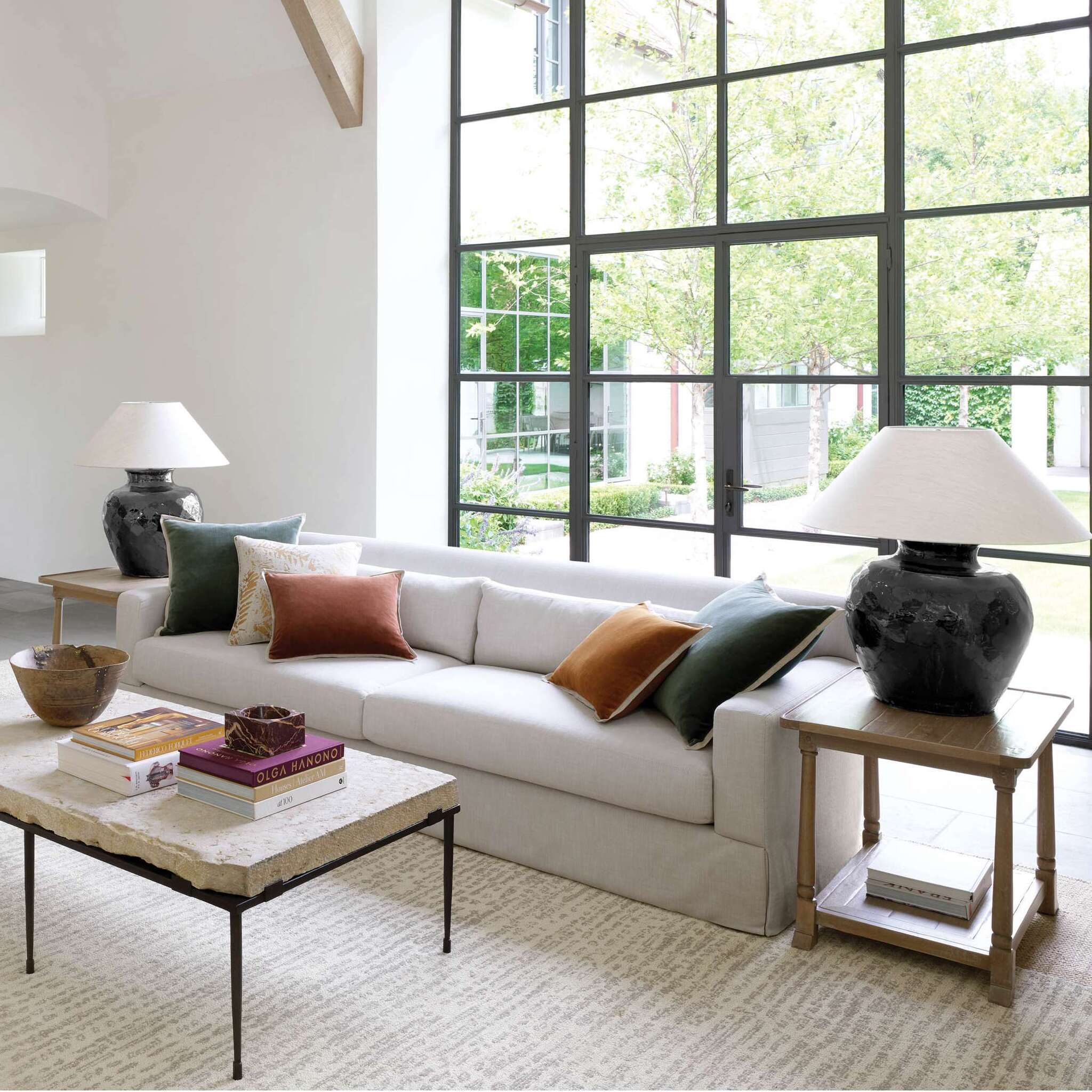 Gehry Velvet Linen Decorative Pillow by Pine Cone Hill | Fine Linens