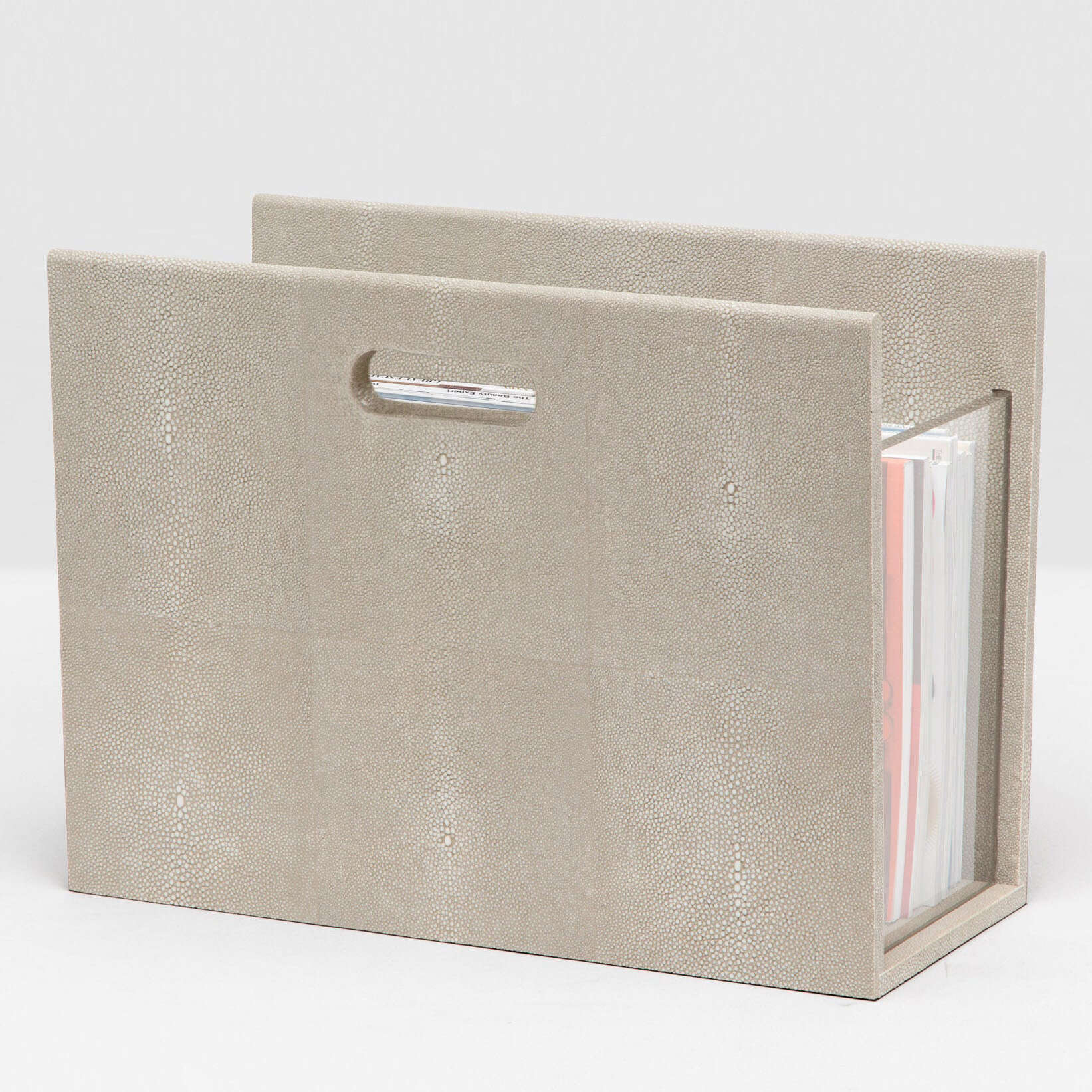 Turin Magazine Holder by Pigeon & Poodle | Fine Linens
