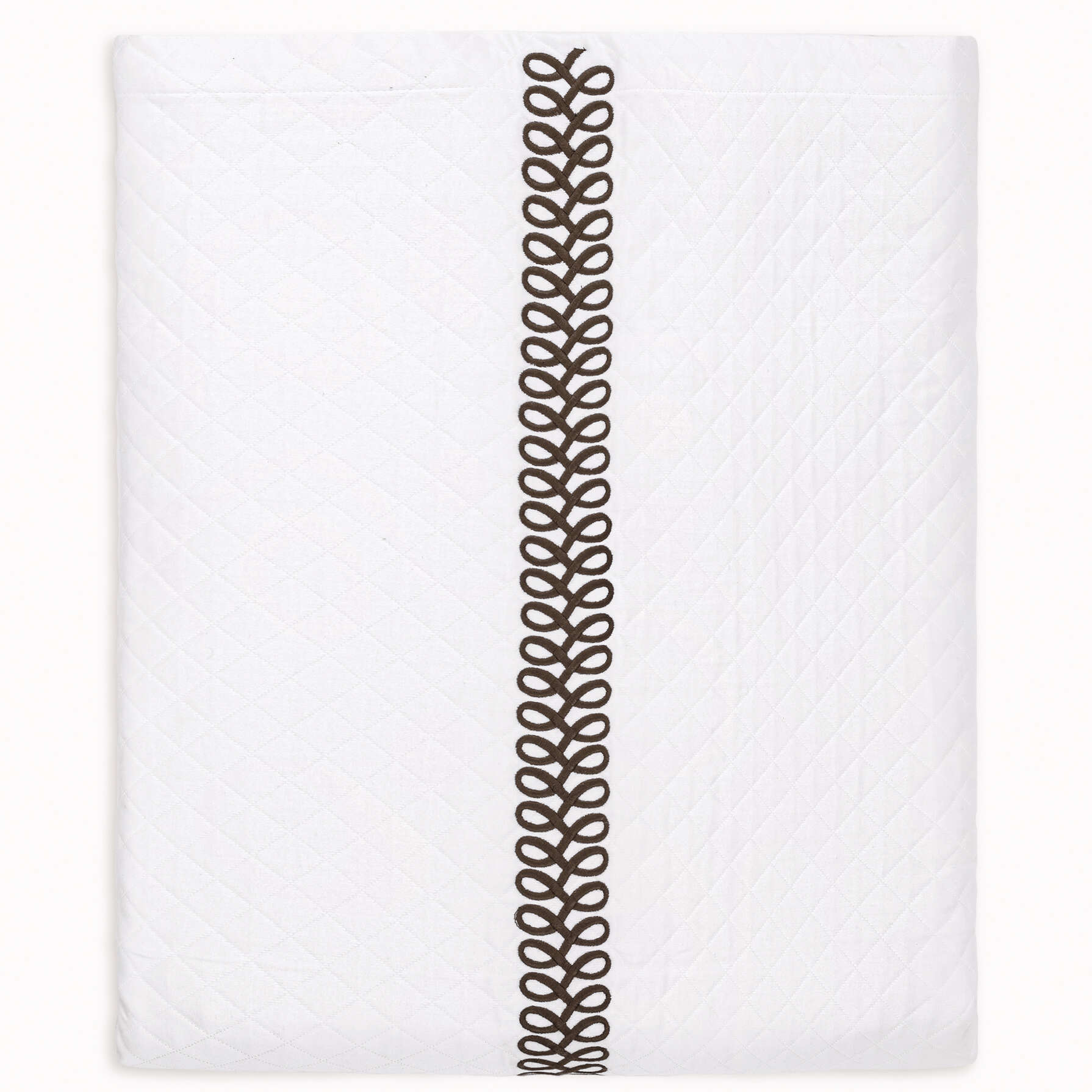 Astor Braid Matelassé Coverlet by Matouk | Fine Linens