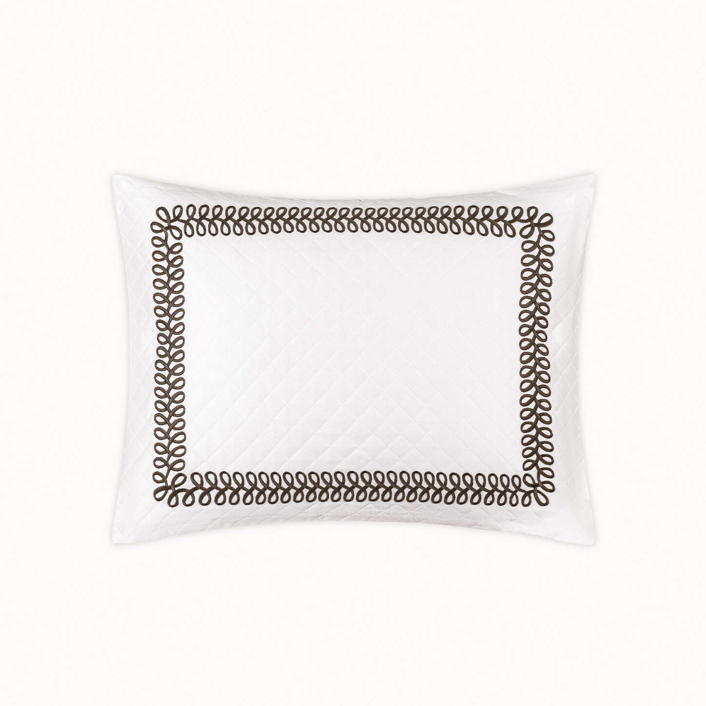 Astor Braid Matelassé Coverlet by Matouk | Fine Linens