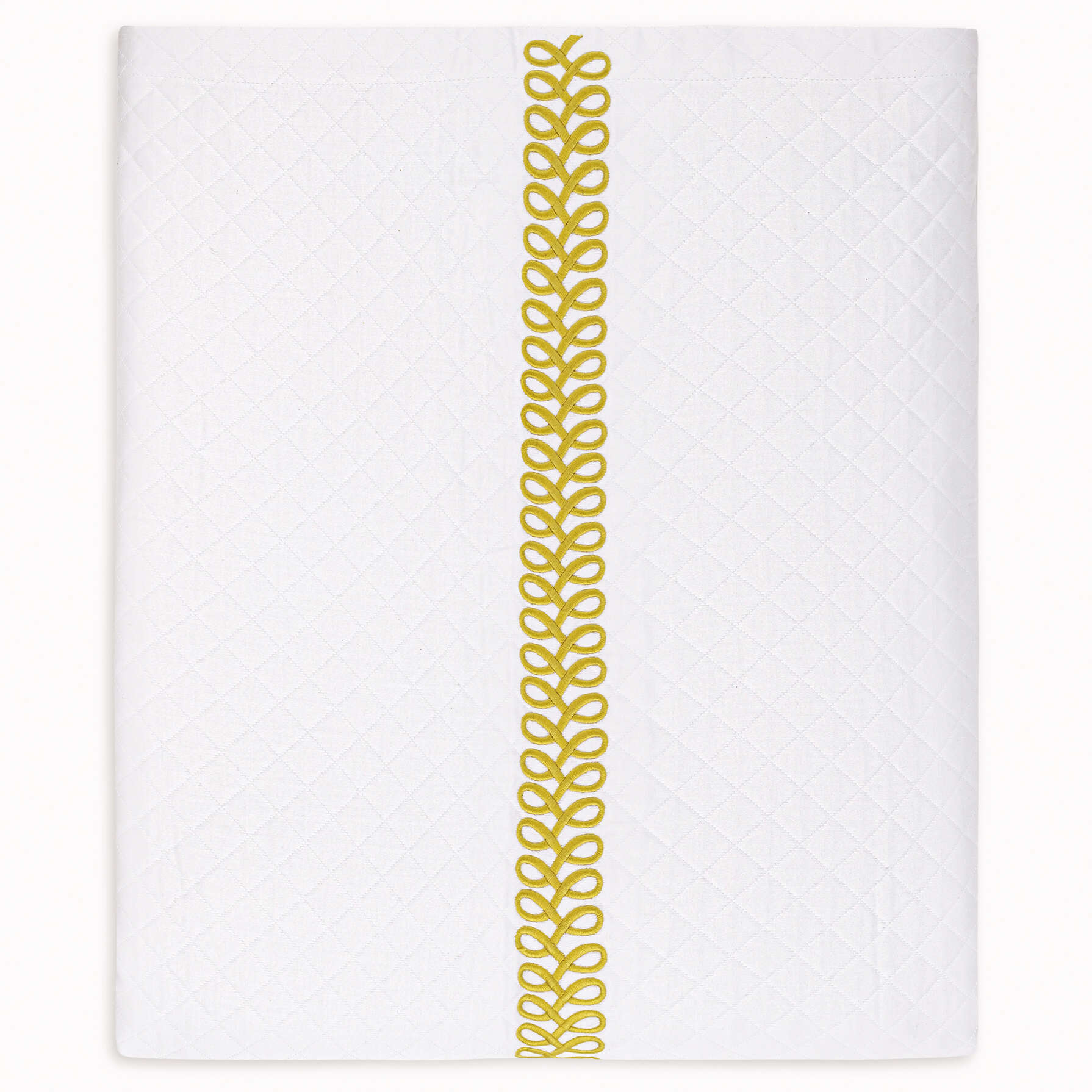 Astor Braid Matelassé Coverlet by Matouk | Fine Linens
