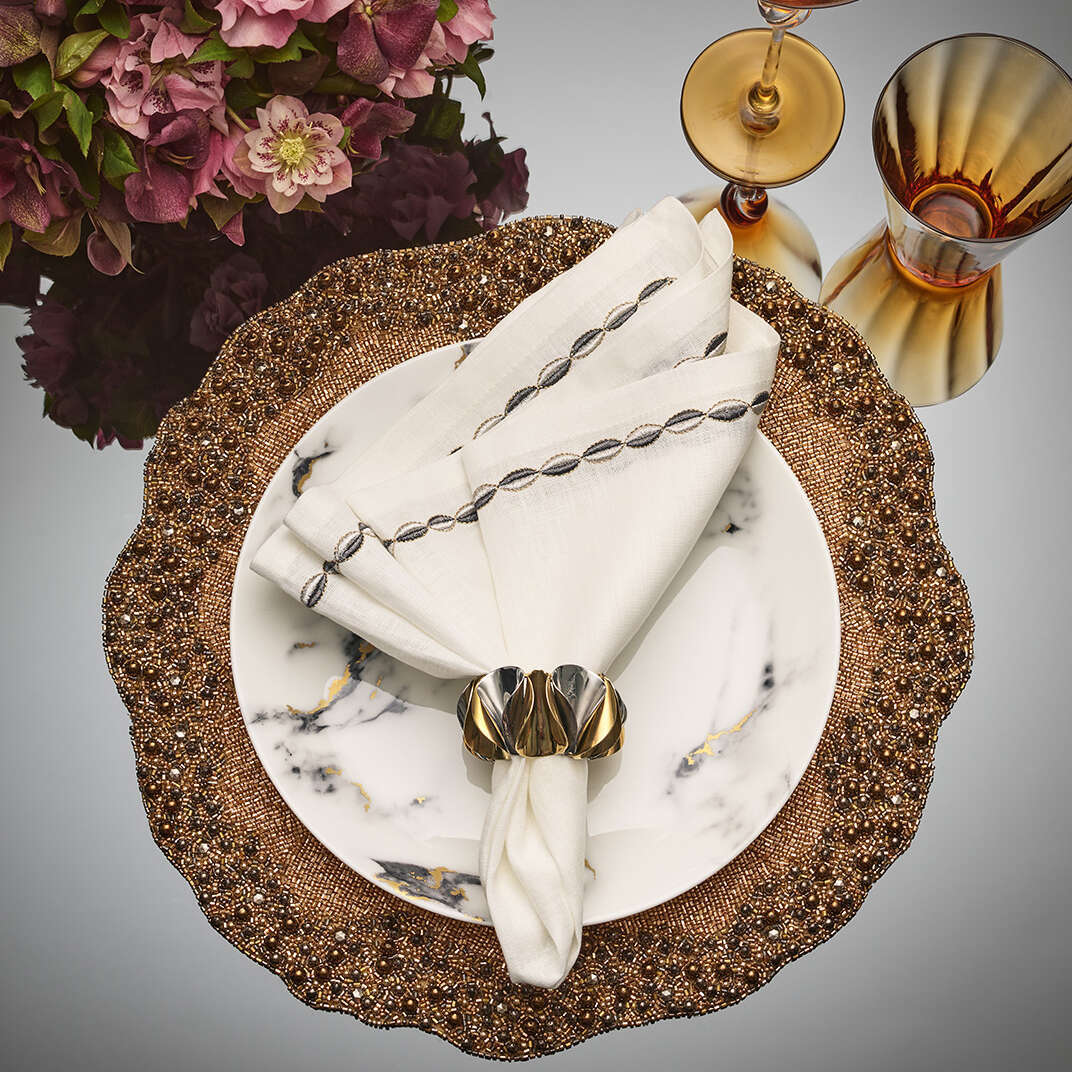 Enigma Napkin Ring by Kim Seybert | Fine Linens