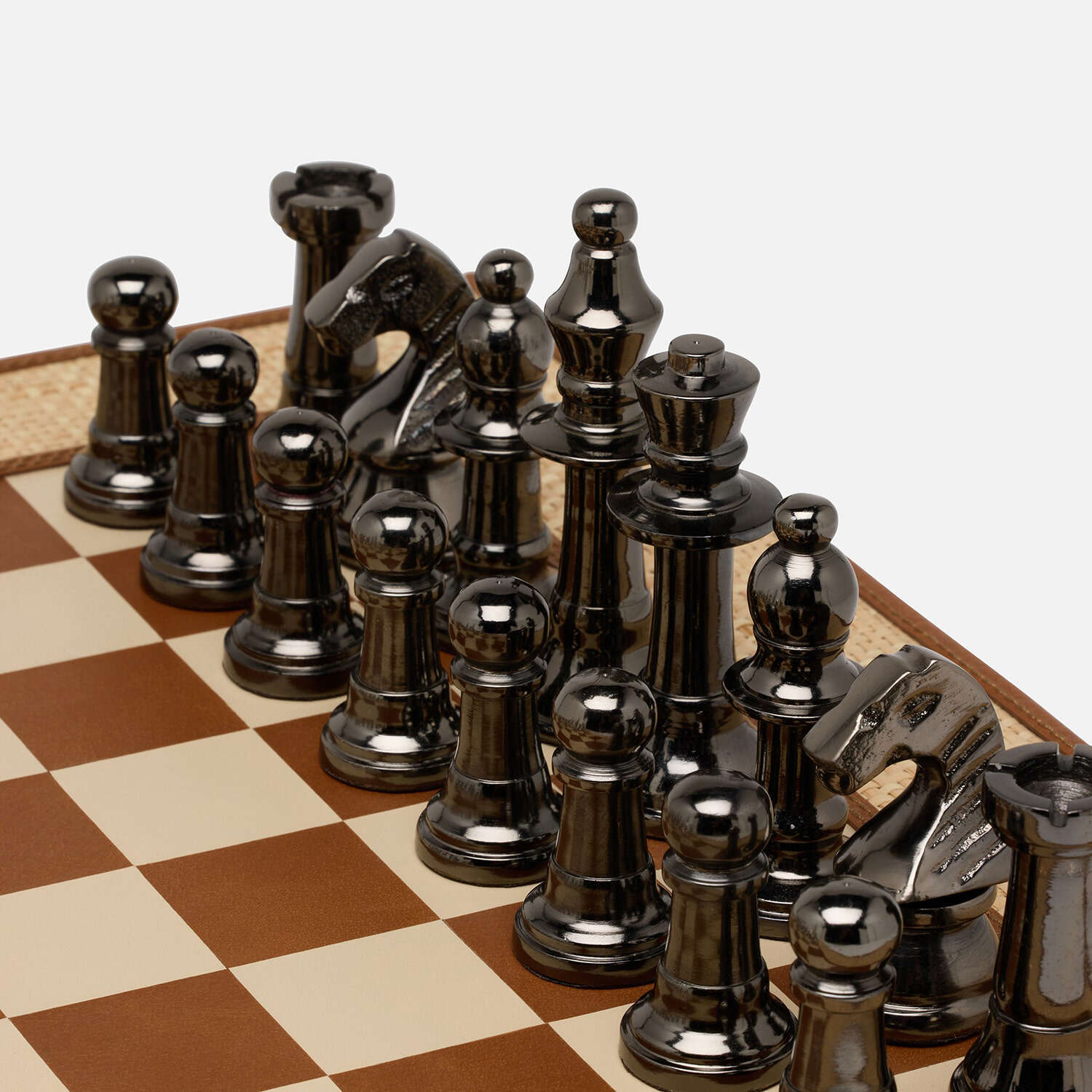 Hanford Chess Board by Pigeon & Poodle | Fine Linens