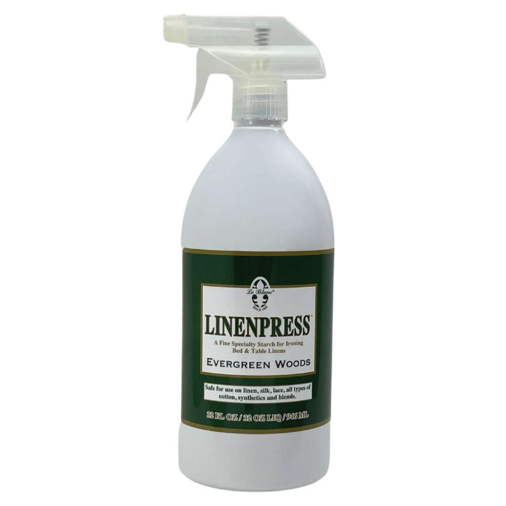 Evergreen Woods Linen Press by Le Blanc | Fine Linens