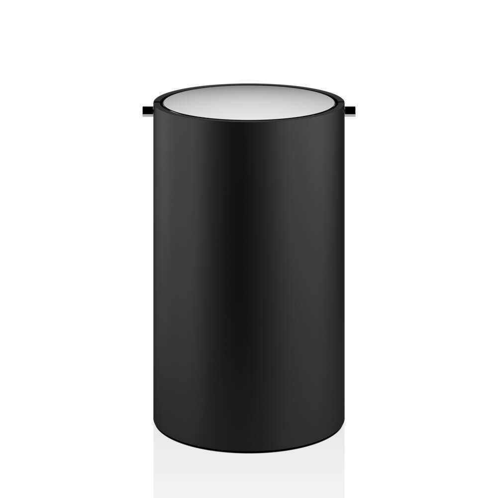 Black Stone Bin by Decor Walther | Fine Linens