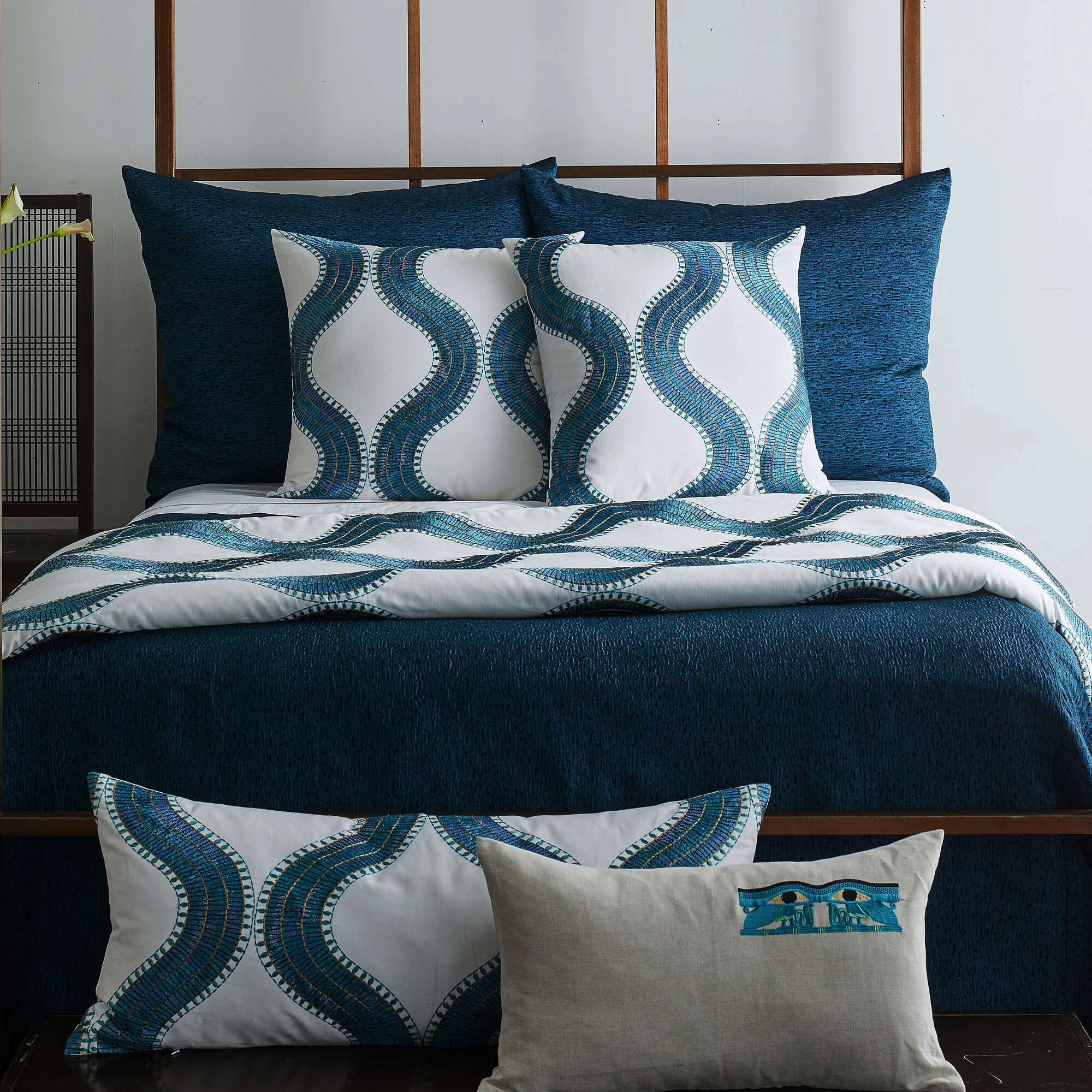 Egyptian Collar Throw by Ann Gish | Fine Linens