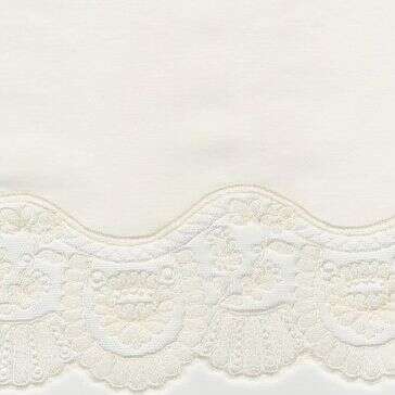 Cleopatra Lace by Dea Linens Standard Sham 20x26(1) - Ivory | Fine Linens