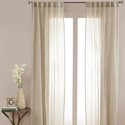 Swiss Dot Curtain by India's Heritage | Fine Linens