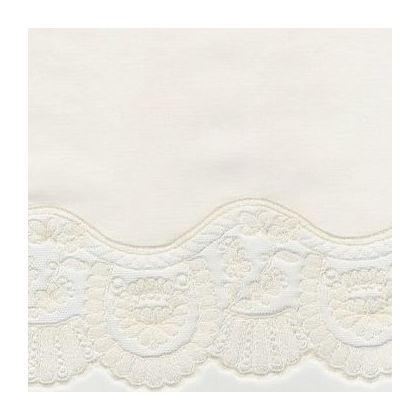 Cleopatra Lace by Dea Linens Boudoir Sham 12x16(1) - Ivory | Fine Linens