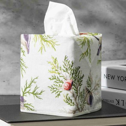 Del Tesoro Linen Tissue Box Cover by Matouk | Fine Linens