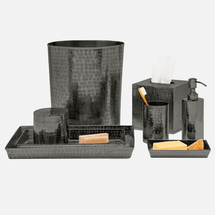 Buren By Pigeon & Poodle Tissue Box 5.5x5.5x6 - Shiny Nickel | Fine Linens