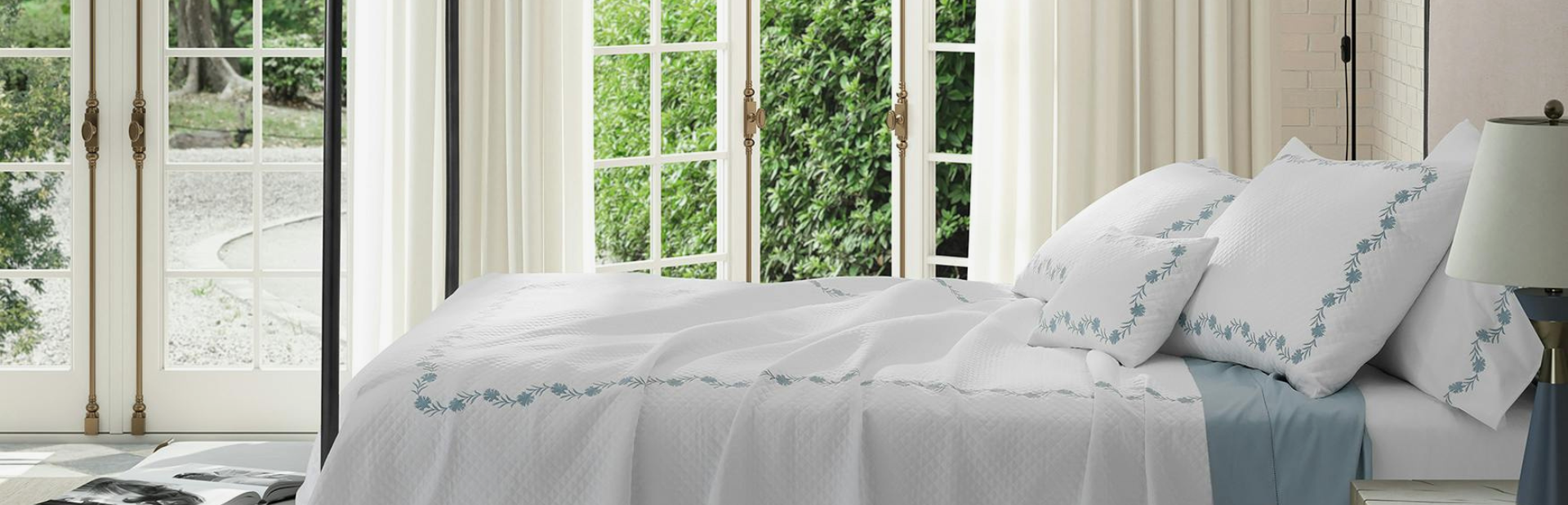 Shop luxury and custom designed linens from brands such as Sferra ...